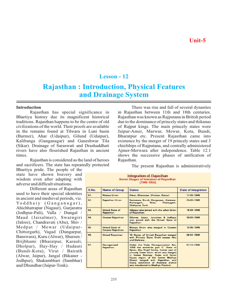 Introduction, Physical Features, Drainage | PDF | Earth Sciences ...