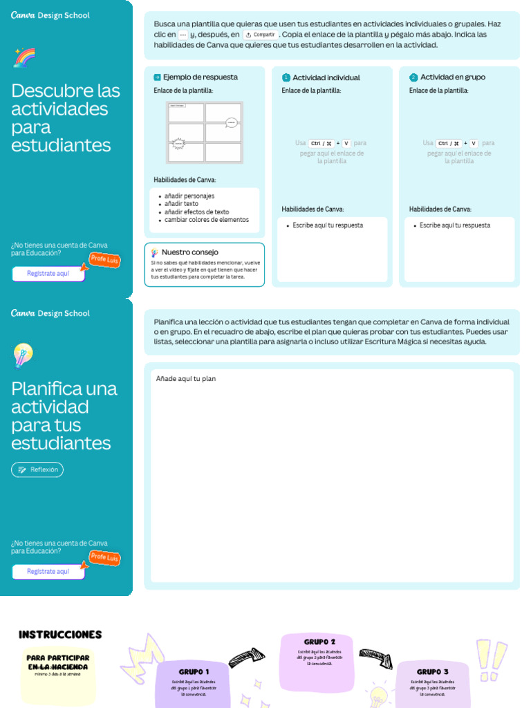 Actividades de Canva para Estudiantes | PDF