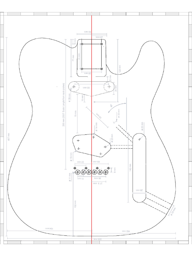 Telecaster Template Body Only | PDF