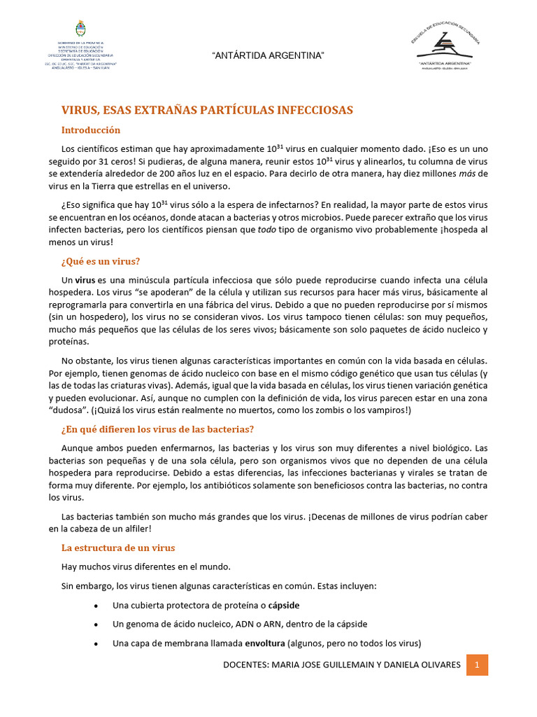 Virus 1f | PDF | Virus | Las bacterias