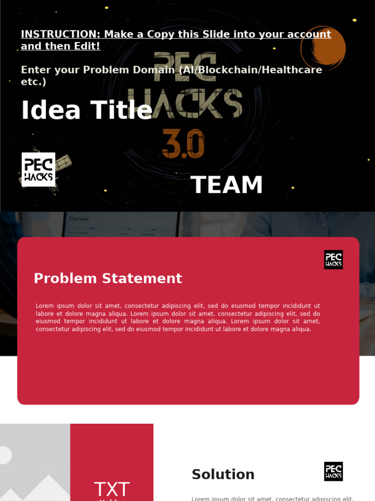 PEC Hacks 2.0 PPT Format | PDF | Tullii | Publishing