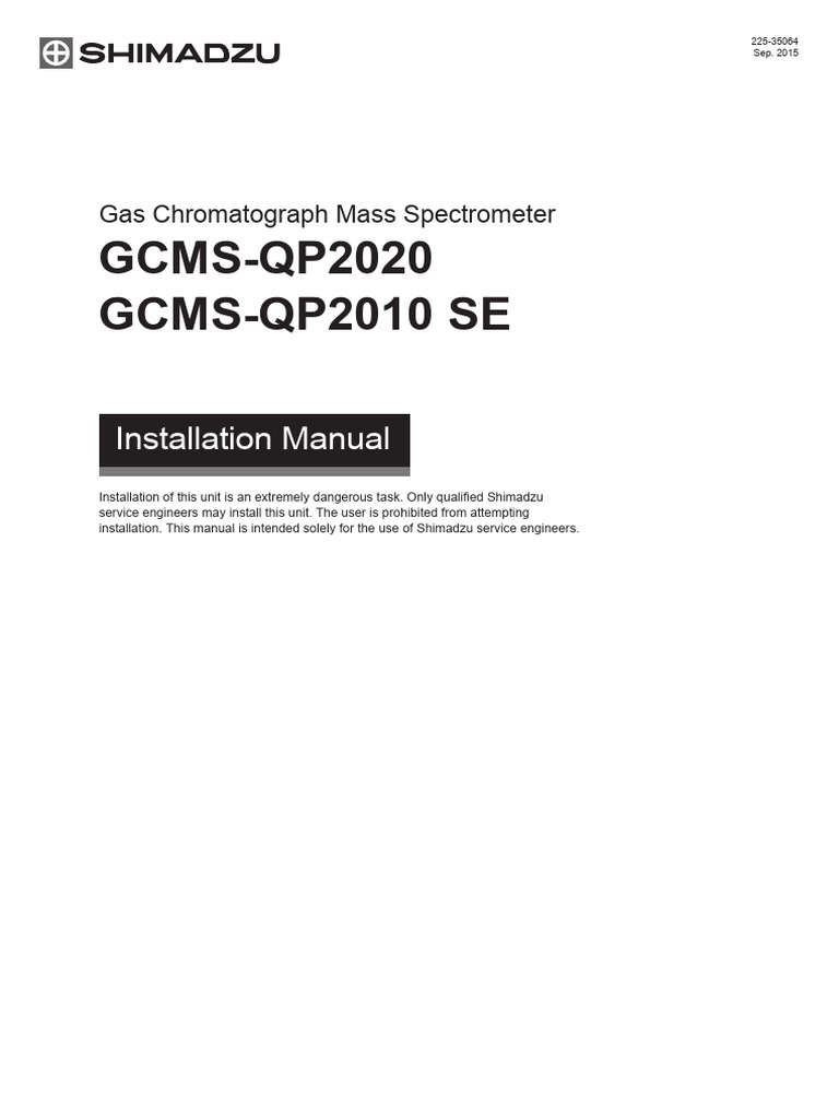 GCMS-QP Installation Manual for Engineers | PDF | Power Supply | Mains ...