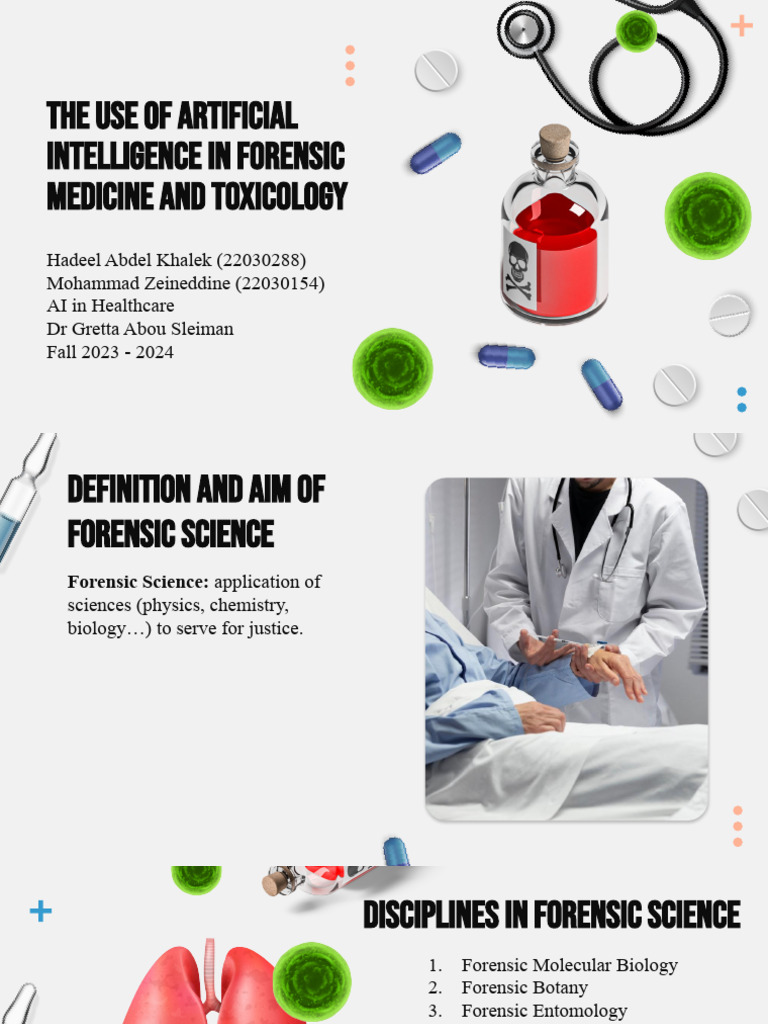AI Applications in Forensic Medicine | PDF | Forensic Science | Toxicology