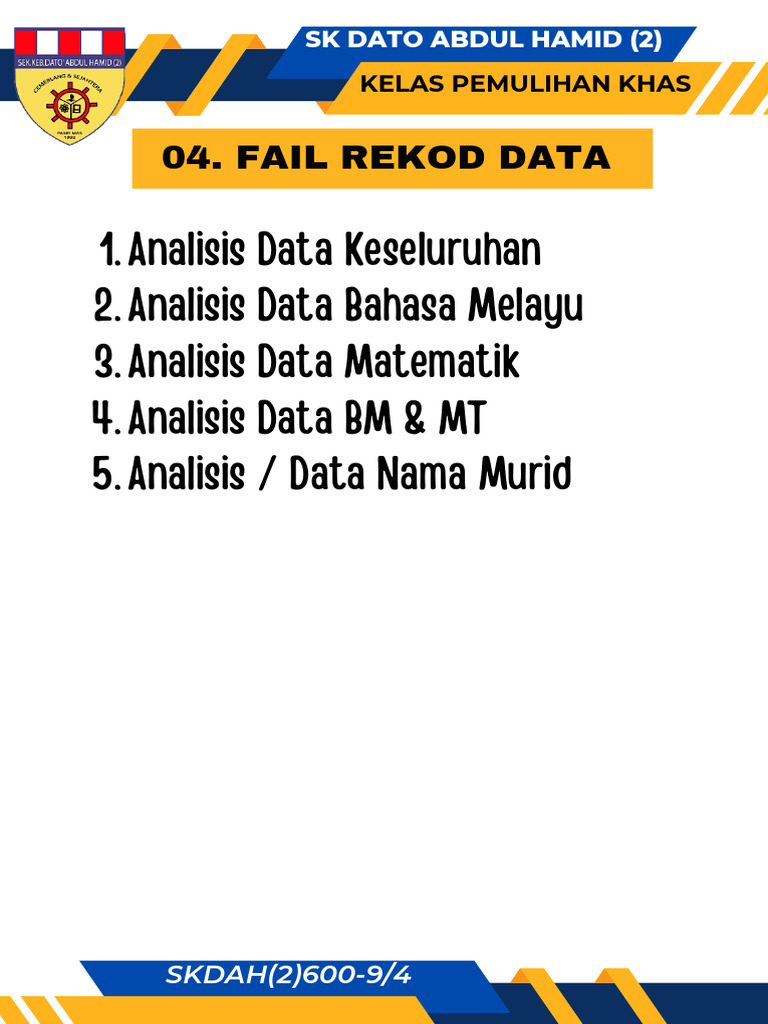 Analisis Data Kelas Pemulihan Khas | PDF