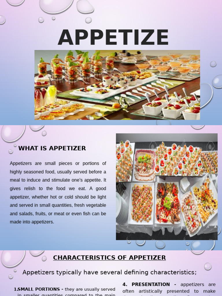 Appetizer Edited | PDF | Hors D'oeuvre | Western Cuisine