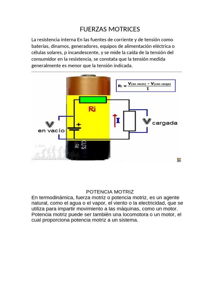 Definición de Fuerza Motriz | PDF