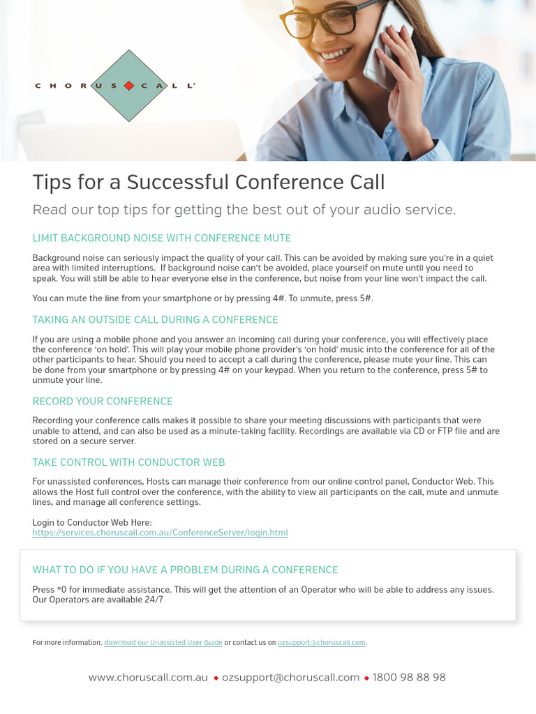 Essential Tips for Conference Calls | PDF