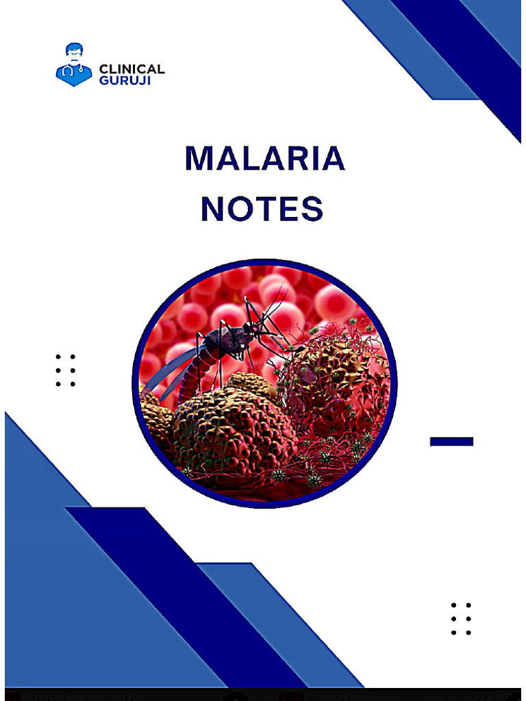 Malaria Management Notes | PDF