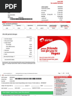 MobileBill Airtel Format | PDF | Invoice | Cheque