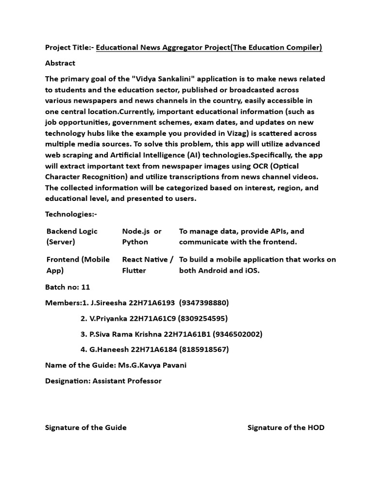 Problem Statement | PDF