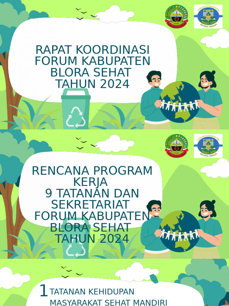 Rencana Kerja Forum Blora Sehat 2024 | PDF