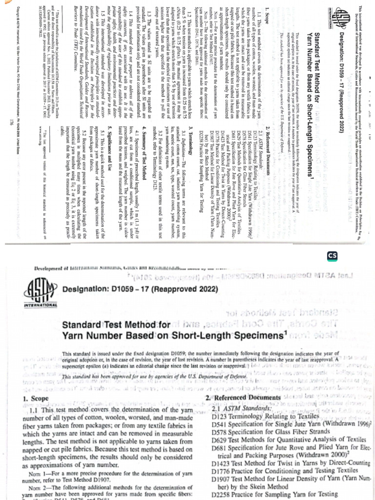 Astm d1059 | PDF