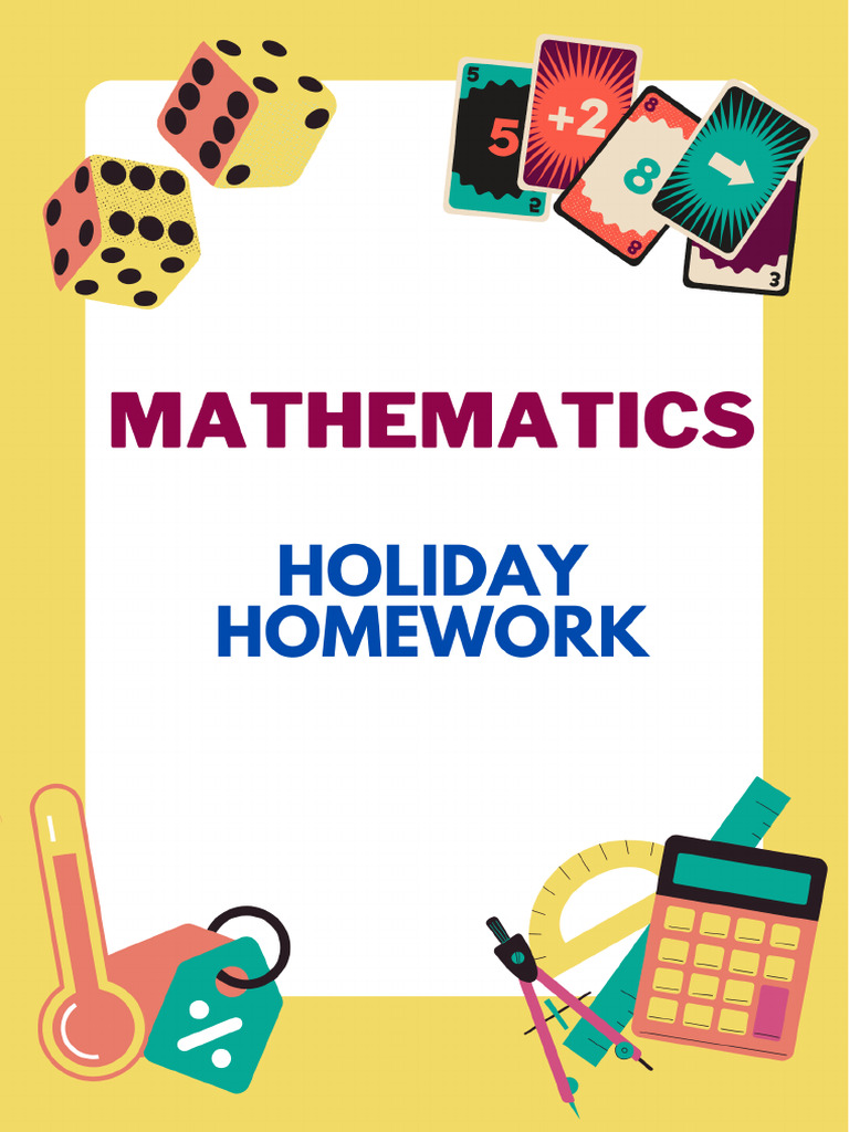 x Maths Holiday Homework 2025-26 | PDF | Quadratic Equation | Numbers