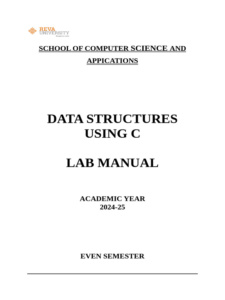 C Lab Manual: String & Data Structures | PDF | Queue (Abstract Data ...