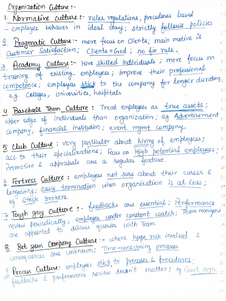 Organization Culture | PDF