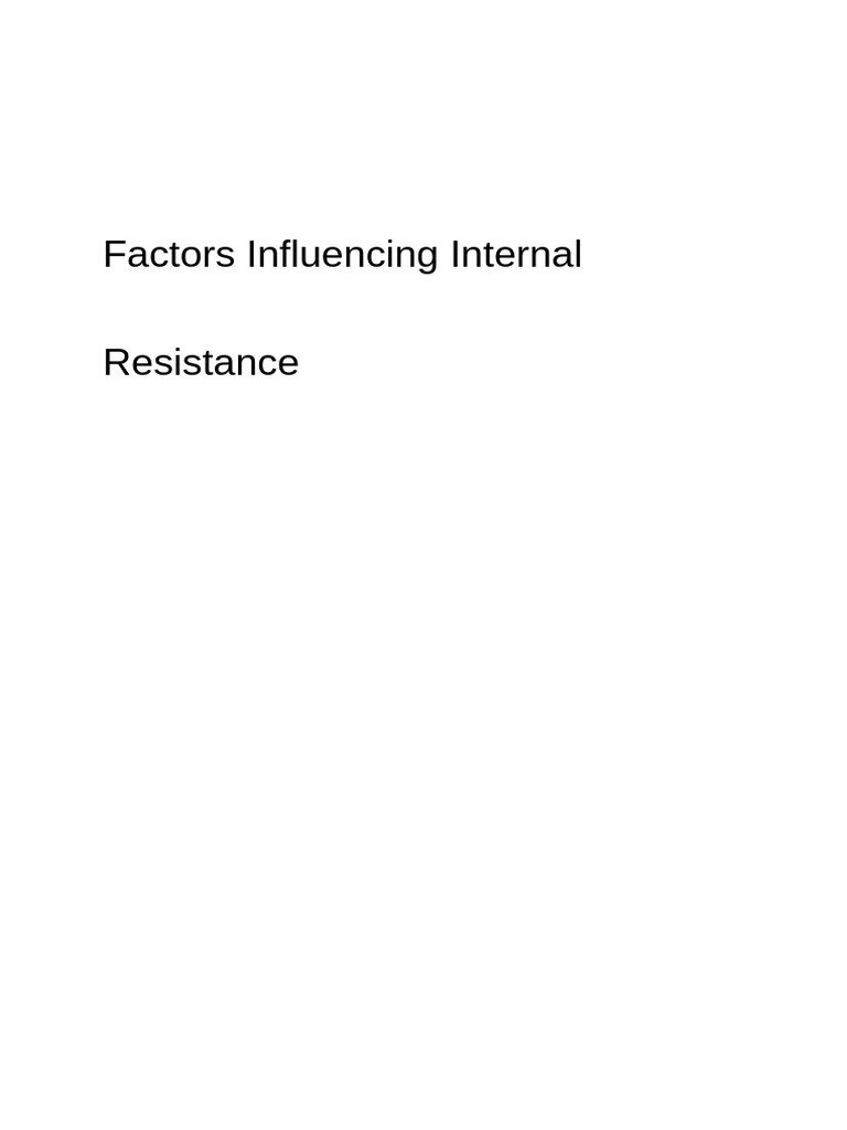 XII Physics Investigatory Project Factors-Affecting-Internal-resistance | PDF | Electricity ...