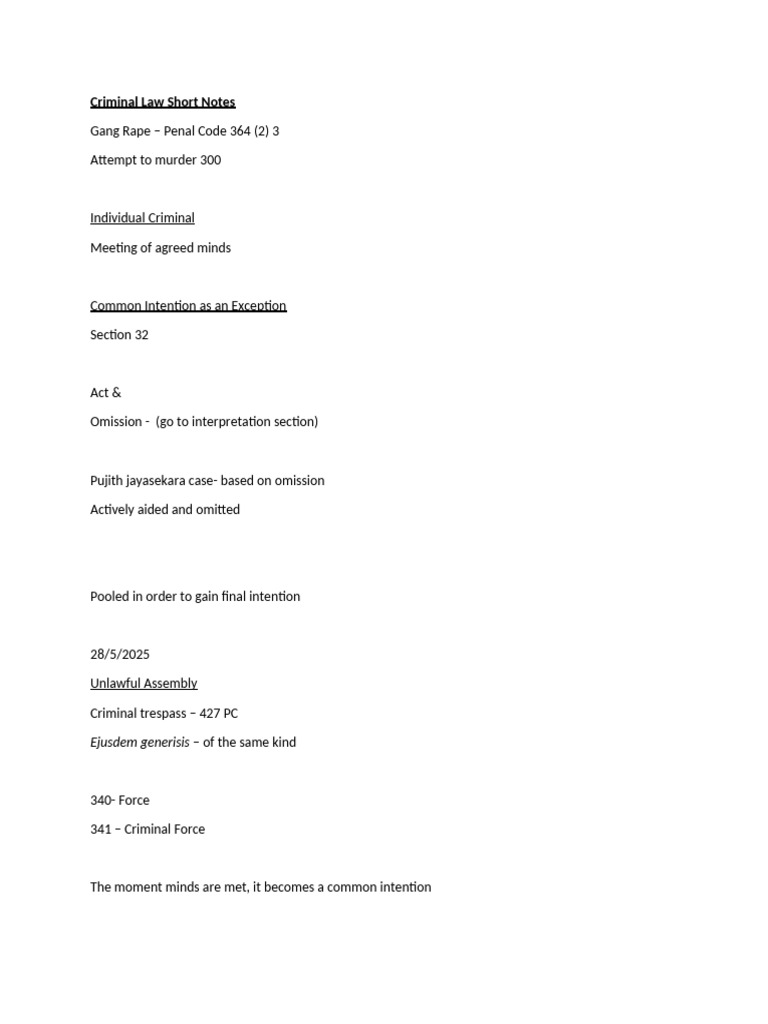 Overview of Penal Code 364 | PDF