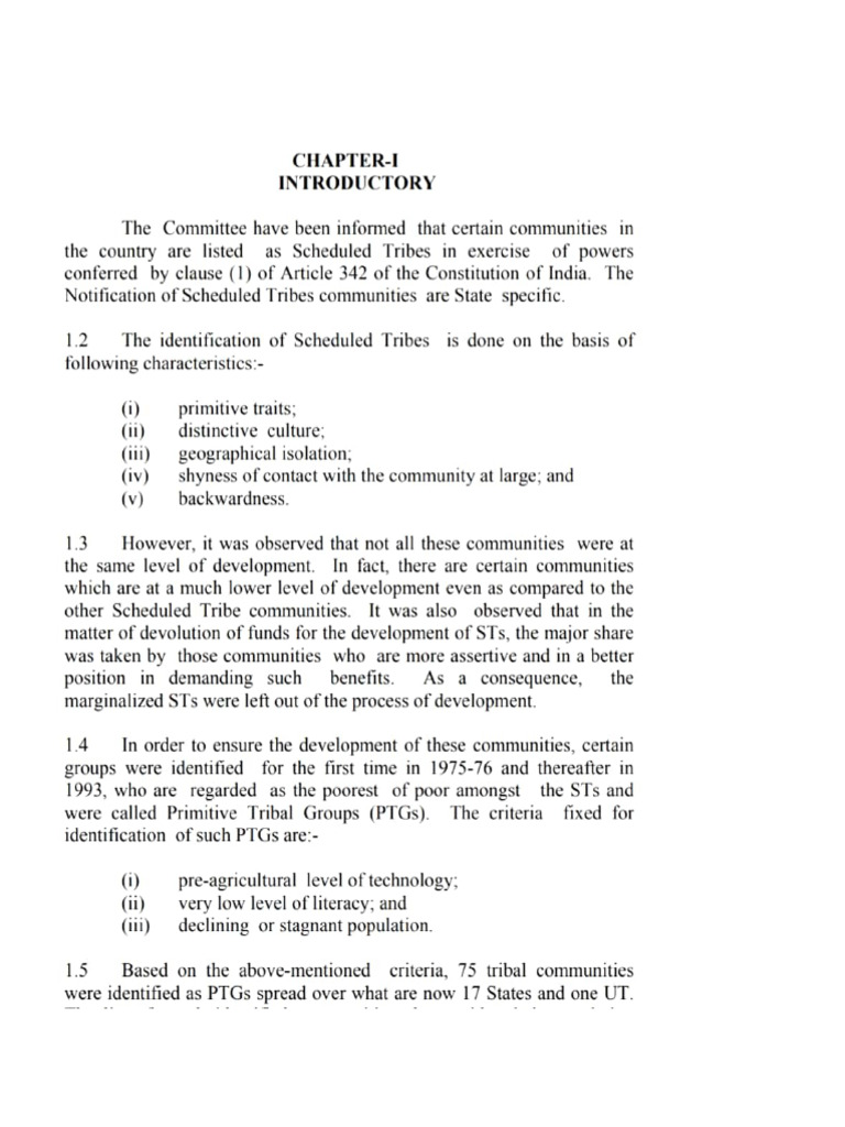Primitive and Nomadic Tribes-2 | PDF