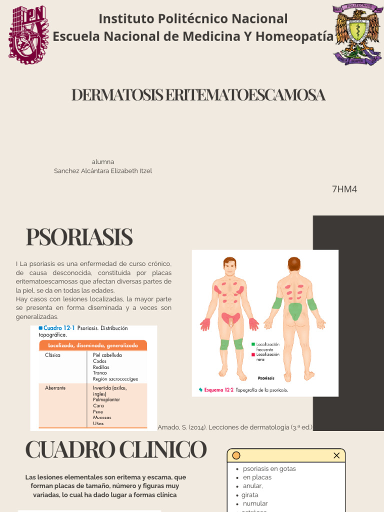 Dermatosis Eritematoescamosa: Psoriasis | PDF | Psoriasis | Medicina