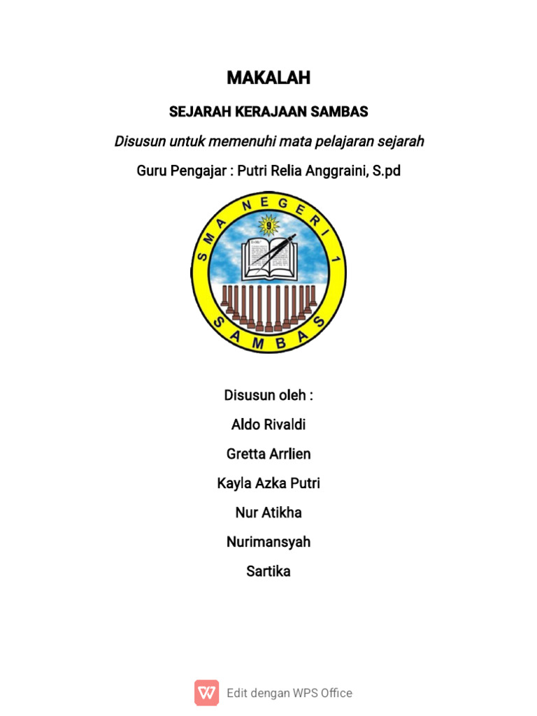 Sejarah Kerajaan Sambas di Kalimantan | PDF