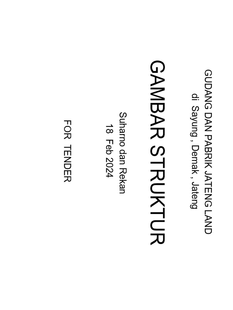 GGR Struktur Jateng Land Tender 18 Feb 2024 | PDF | Housing