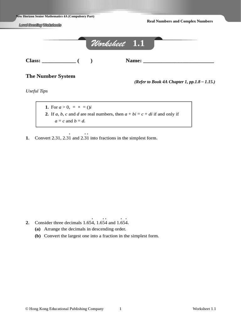Real and Complex Numbers Explained | PDF | Numbers | Complex Number