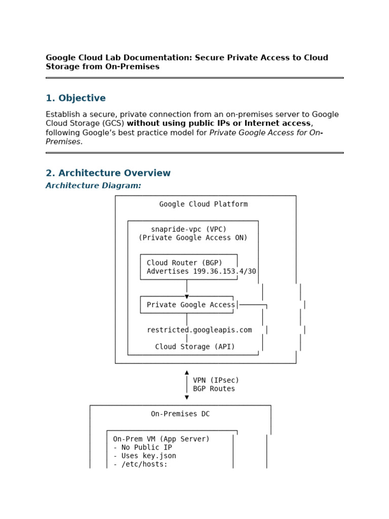 Hybrid Gcs Private Access Lab | PDF | Router (Computing) | Computer Network