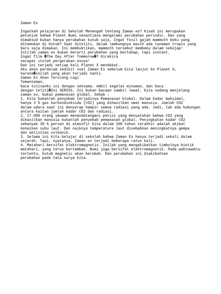Zaman Es | PDF