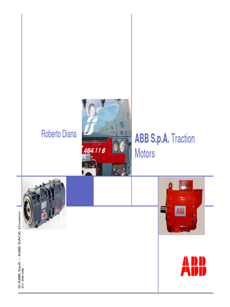ABB Traction Motors Overview | PDF | Electric Motor | Electromagnetism