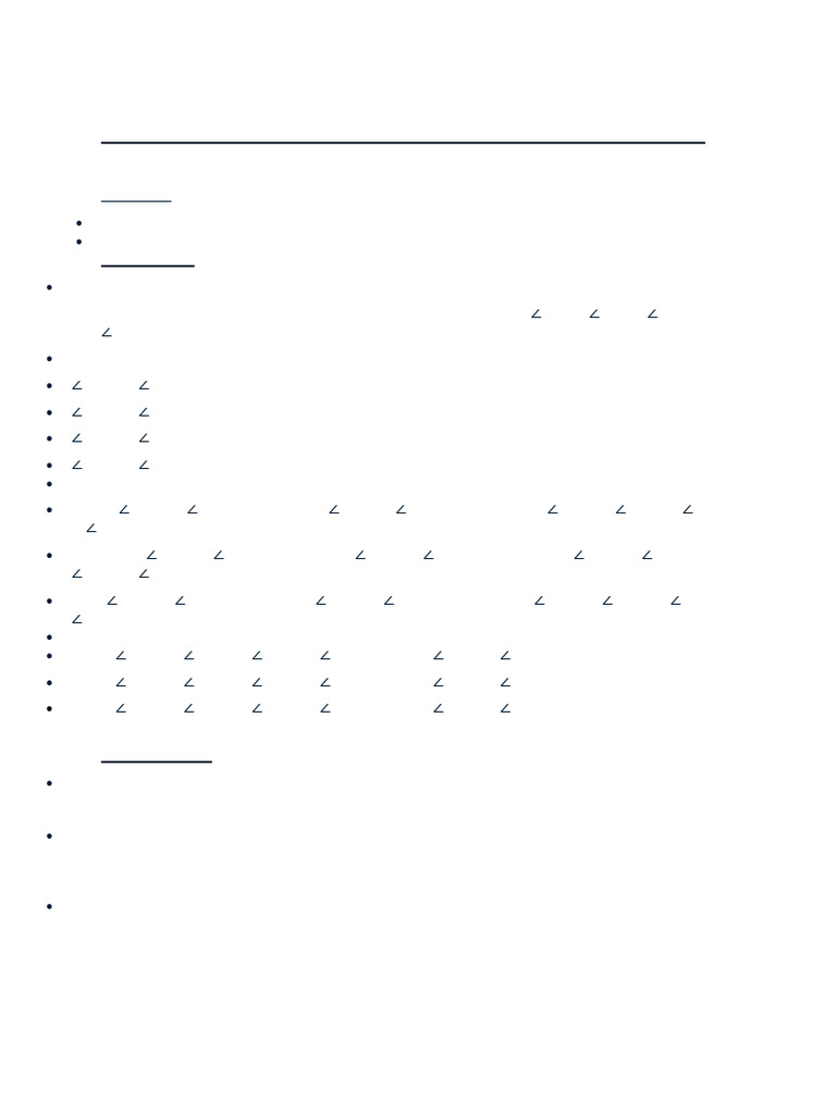 Vertically Opposite Angles Proof | PDF