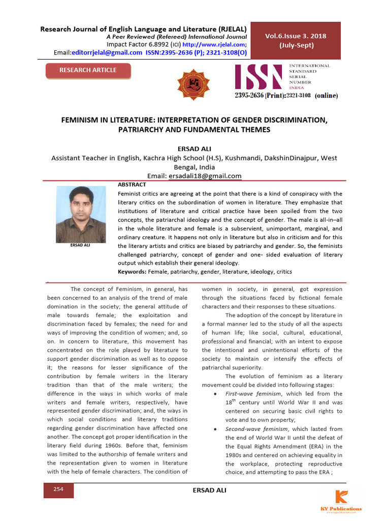 254-256 Ersad Ali | PDF | Gender Studies | Feminism
