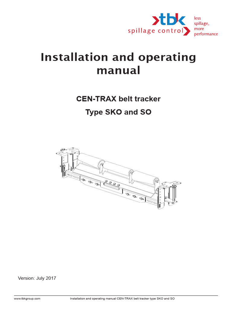 CEN-TRAX Belt Tracker Manual | PDF | Forklift | Safety
