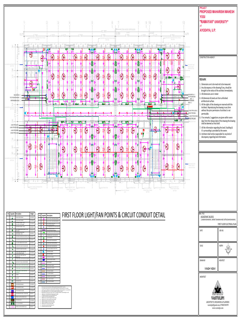 007 First Floor Light Fan Points & Circuit Conduit Detail | PDF