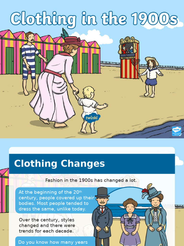 T H 236 Ks1 Clothing in The 1900s Powerpoint Ver 1 | PDF | Swimsuit ...