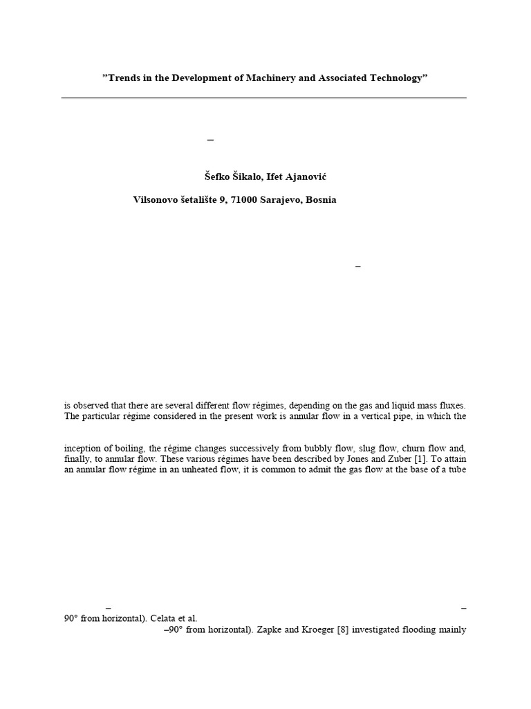 Flooding and Flow Reversal in Annular Flow | PDF | Fluid Dynamics ...