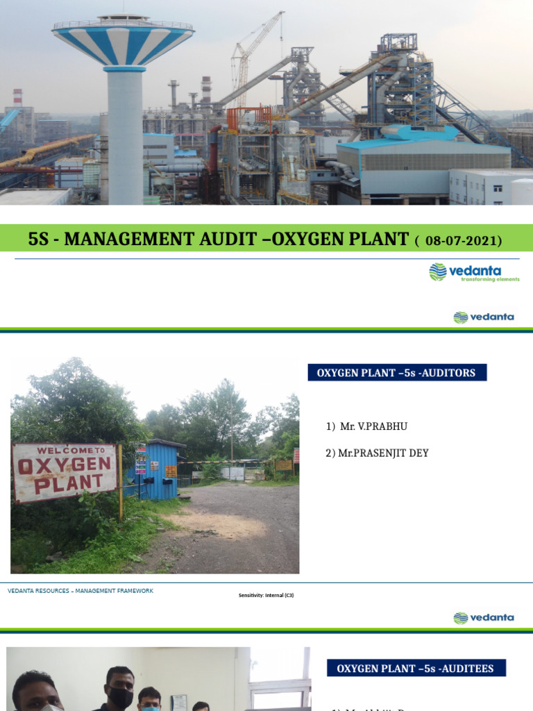 5S-Management Audit - Oxygen Plant - 8th July'21 | PDF