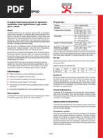 Conbextra EP65 Plus Epoxy Grout Guide | PDF | Epoxy | Strength Of Materials