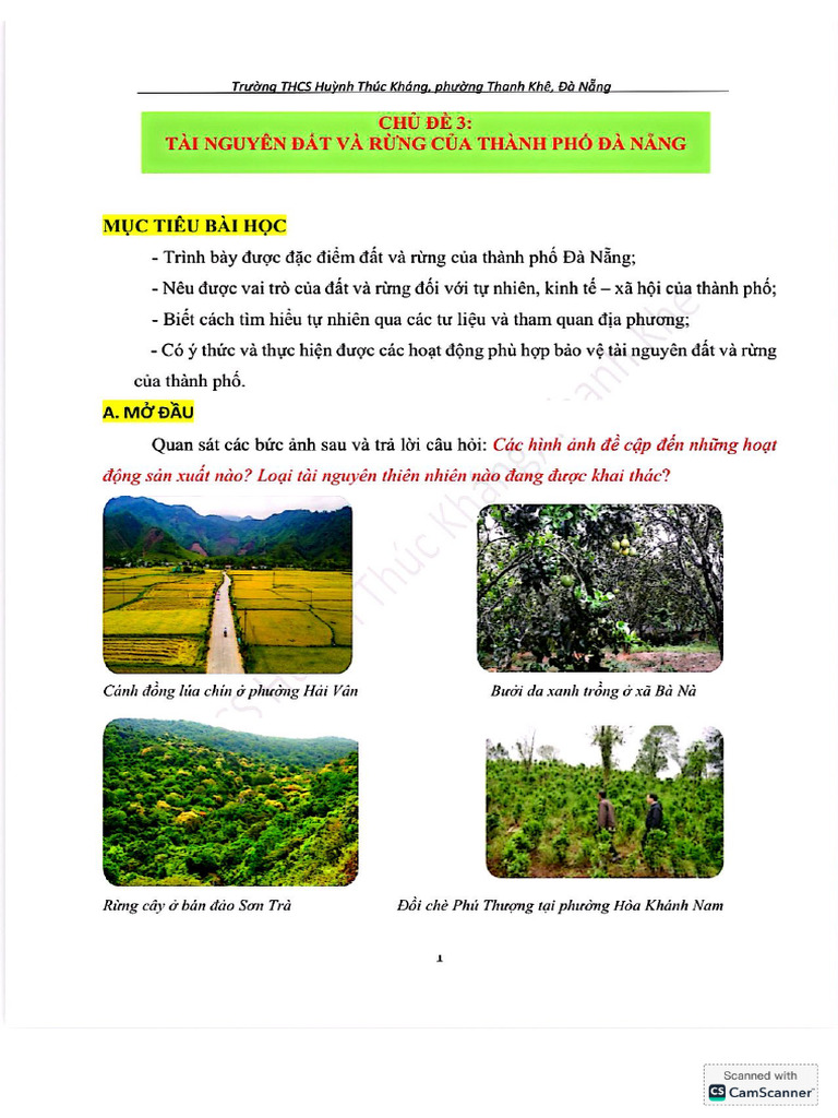 GDDP 7 Chủ Đề 3 | PDF