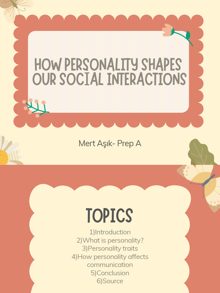 How Personality Shapes Our Social Interactions | PDF