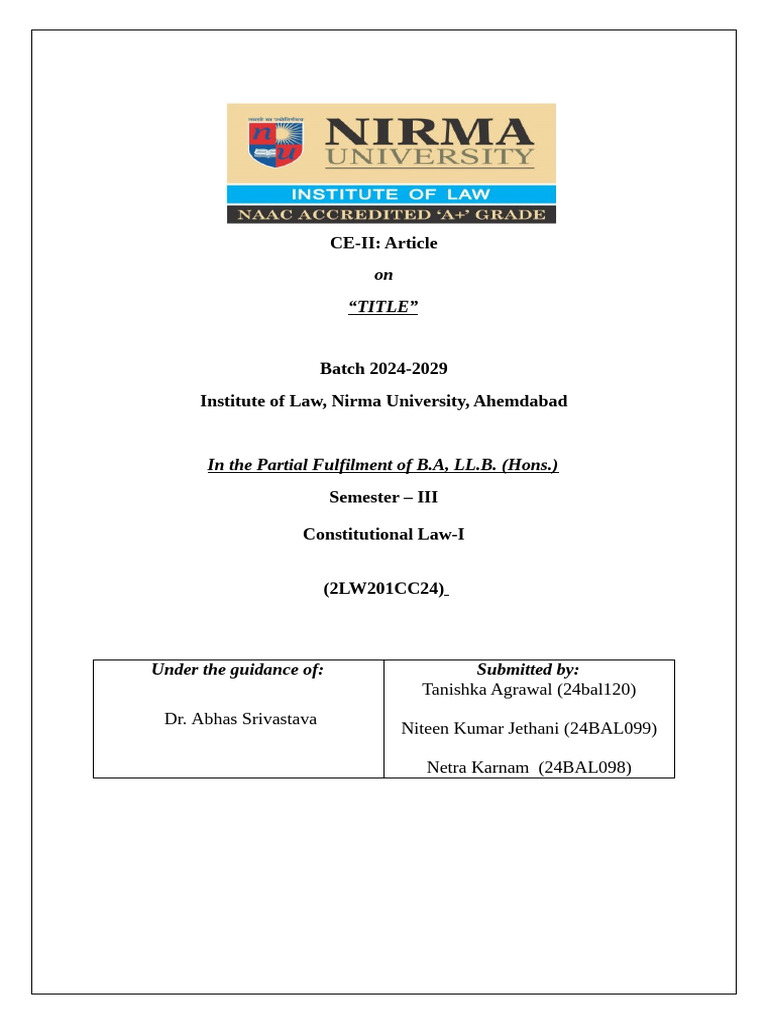 Constitutional Law Article Final Draft | PDF | Computer Security | Security