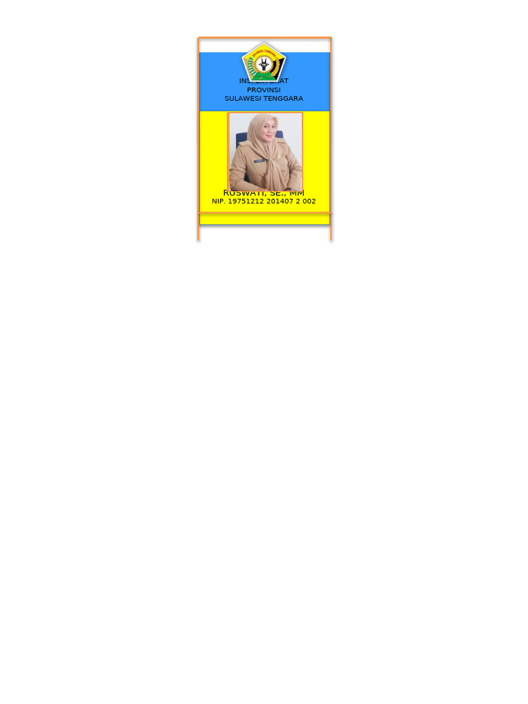 Contoh Id Card Kantor | PDF