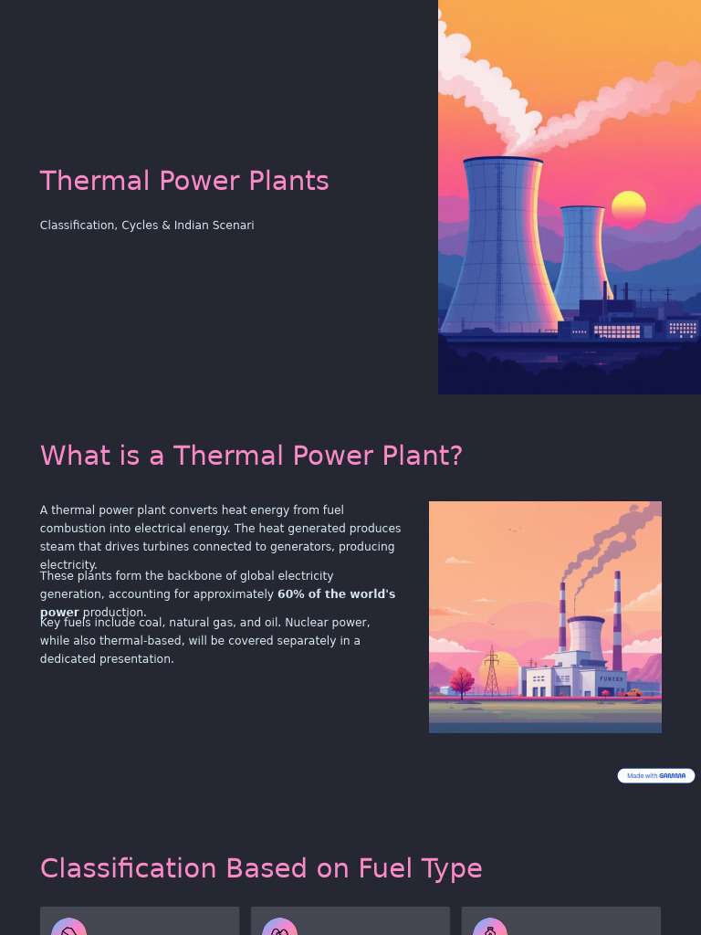 Thermal Power Plants: Types & Trends | PDF | Fossil Fuel Power Station ...