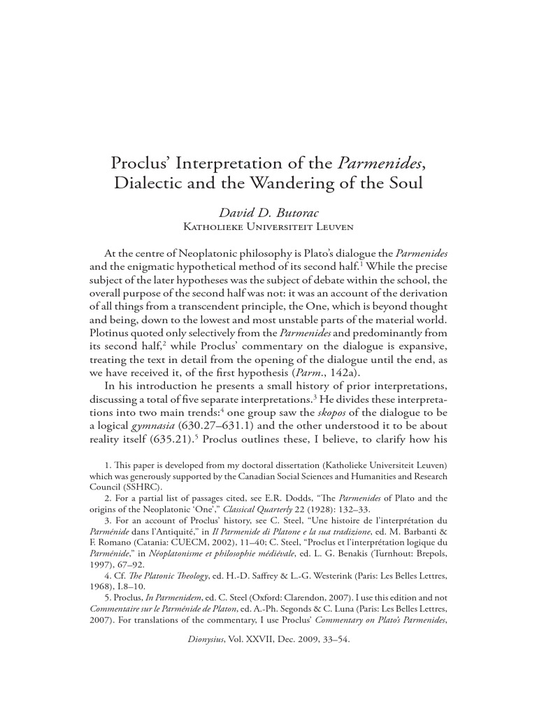 Ojs,+dionysius 27 33 77 | PDF | Nous | Neoplatonism