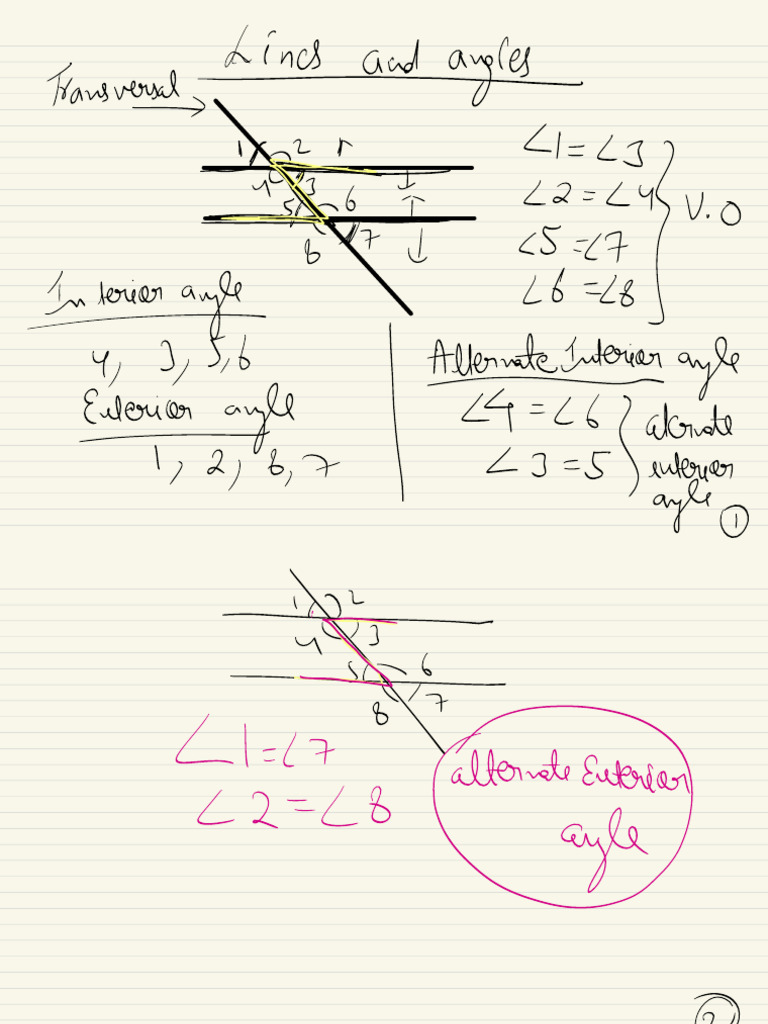 Lines and Angles | PDF