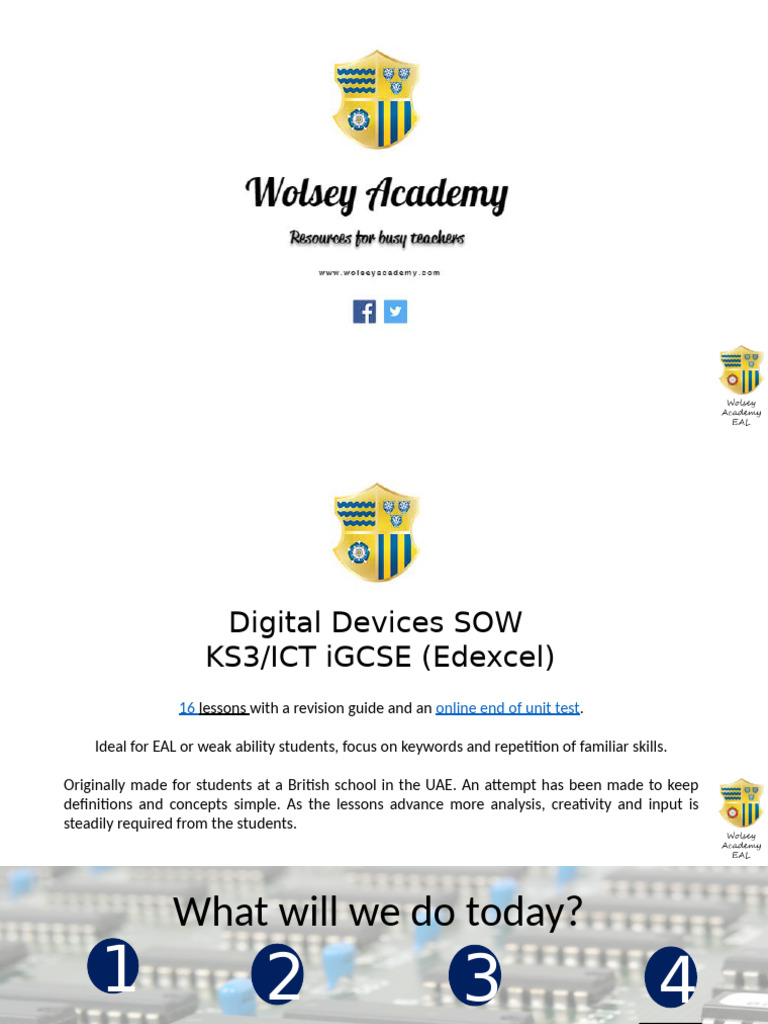 Wa - Ict - Eal - Digital Devices - Mid Sow Recap | PDF | Smartphone | Usb