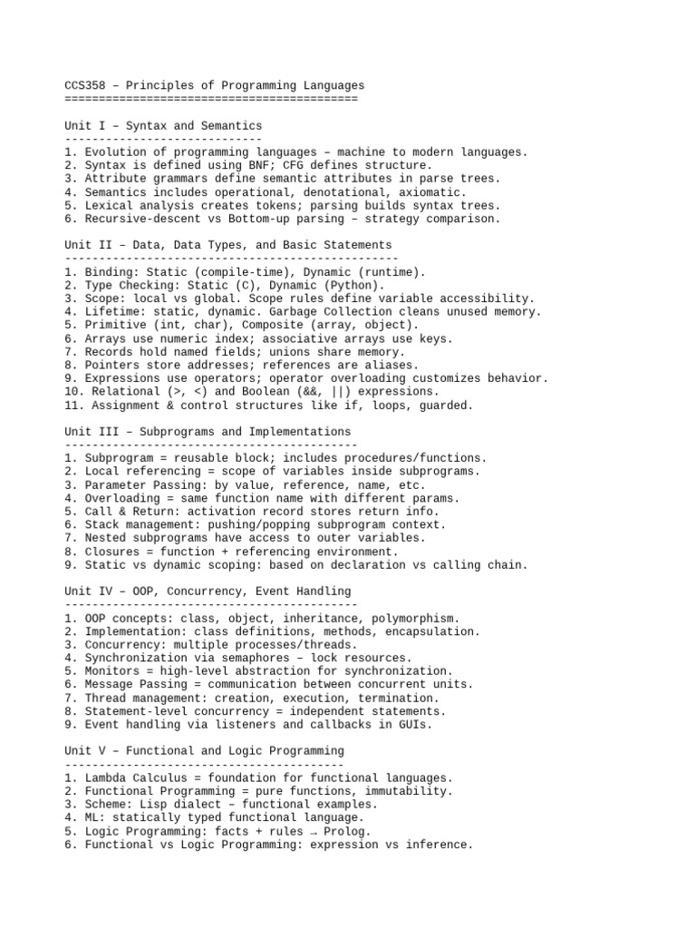 CCS358 5 Units Step by Step Answers | PDF | Scope (Computer Science ...