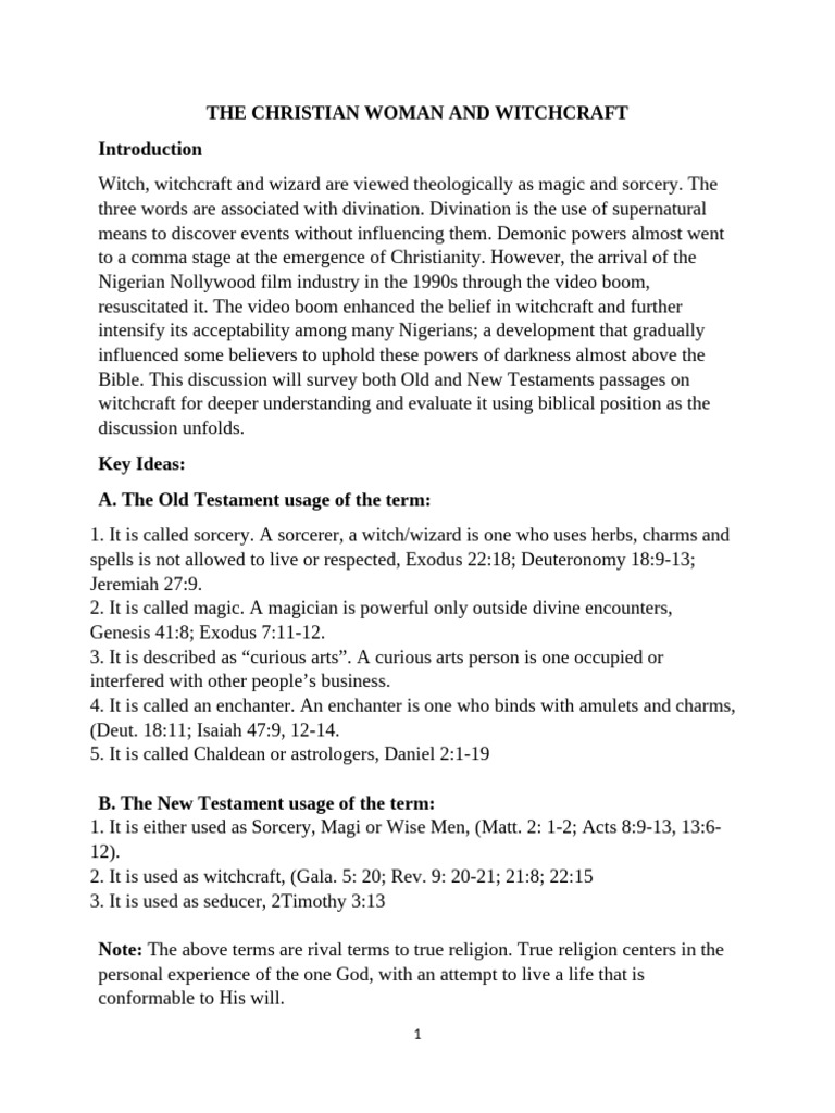 The Christian Woman and Witchcraft - 2 English | PDF | Witchcraft ...
