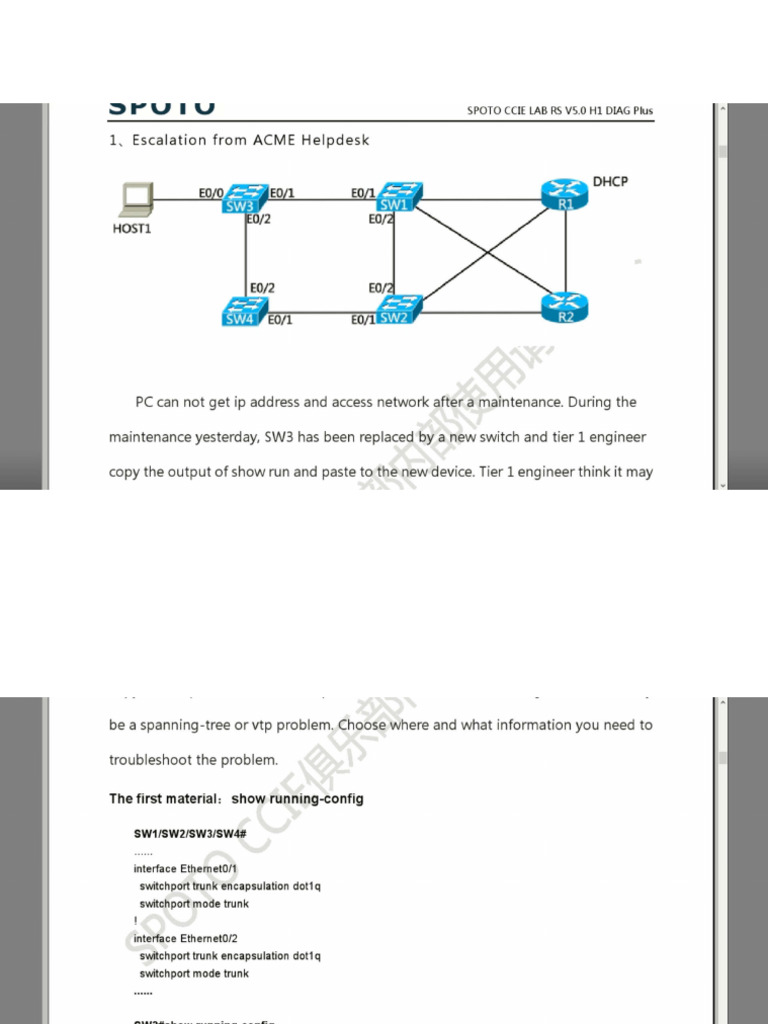 Spoto Ccie Lab Rs v5.0 h1+ Diag Version 1.1 en | PDF