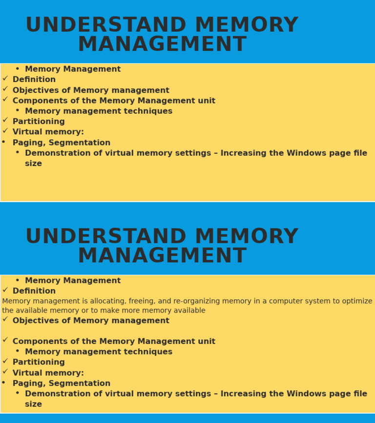 Understand Memory Management | PDF