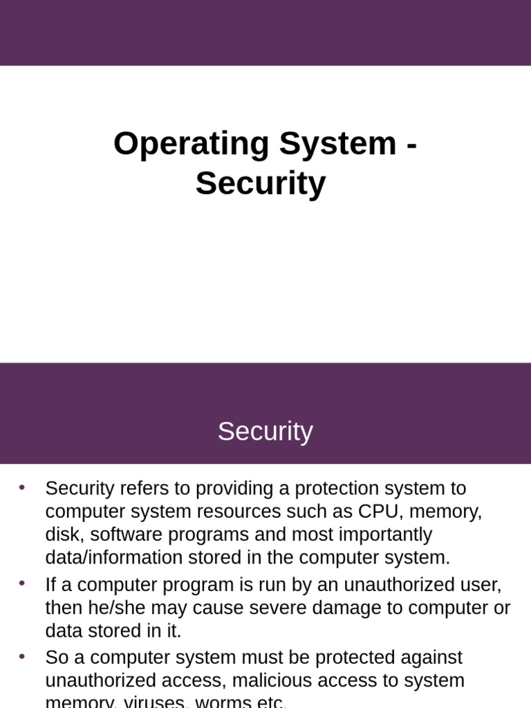 Operating Systems - Unit III | PDF | Operating System | Kernel ...